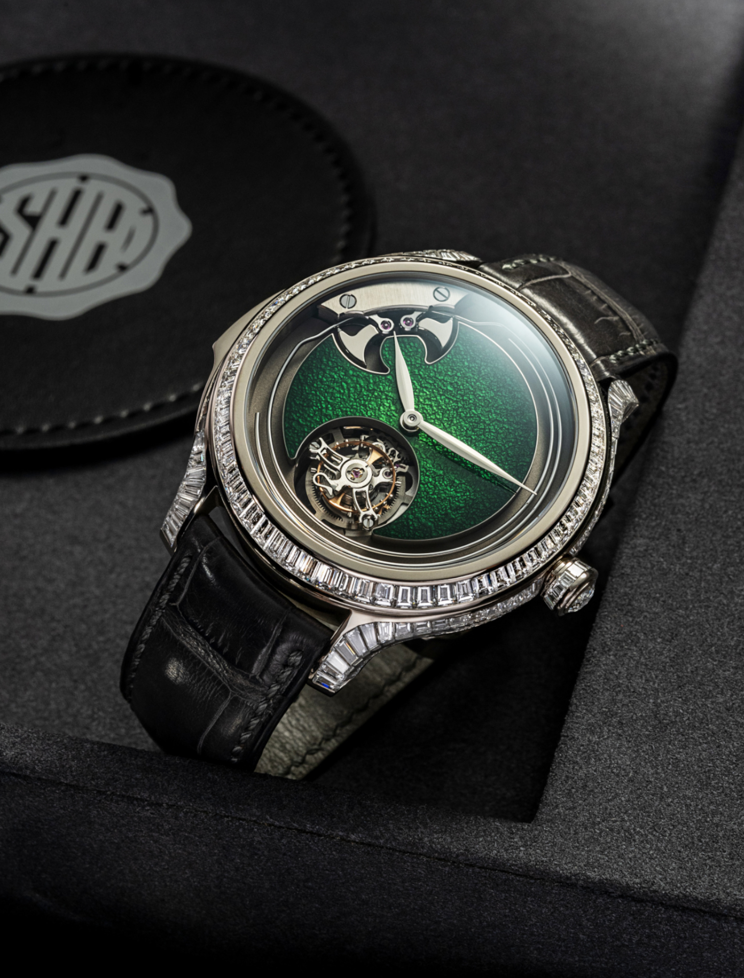 Endeavour Concept Minute Repeater Tourbillon Lime Green Enamel Diamonds ...