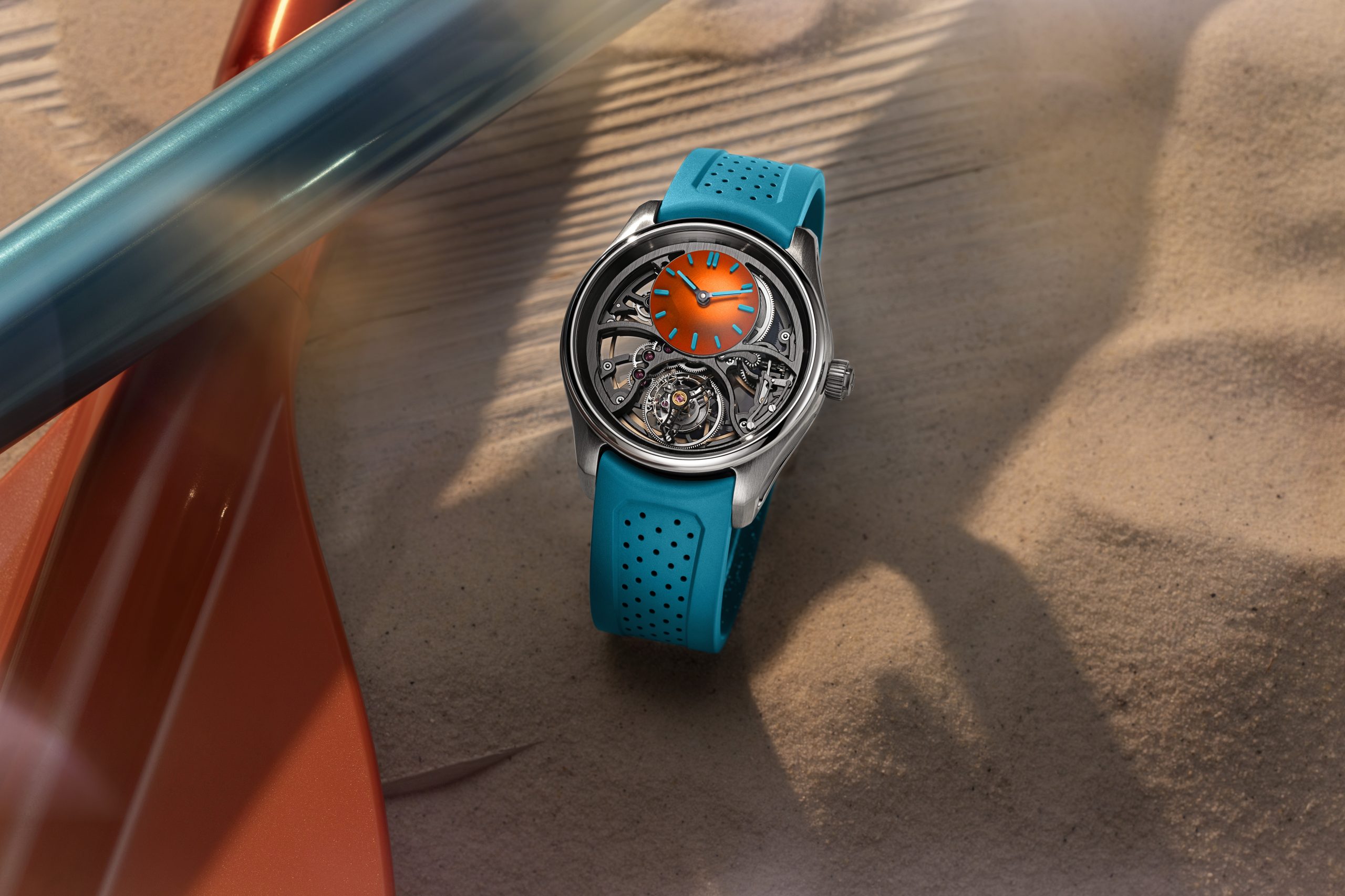 H. Moser & Cie. Pioneer Spiced Aqua: A Triptych of Colour