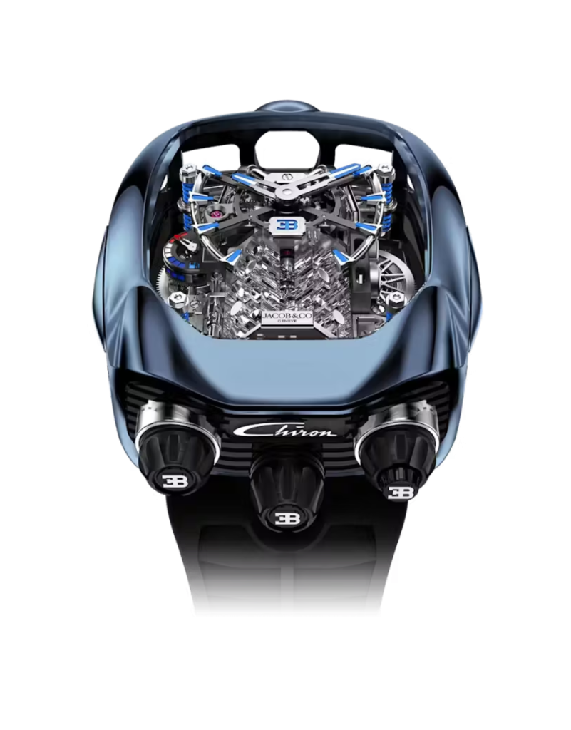 BUGATTI CHIRON TOURBILLON BLUE TITANIUM | Sincere Fine Watches
